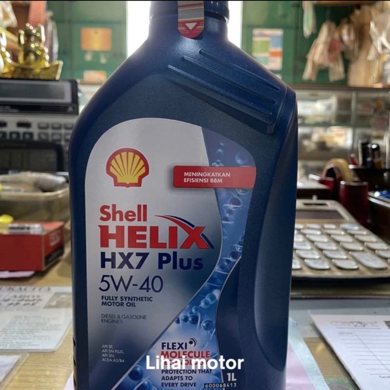 Jual Oli shell helix HX7 plus 1 liter 5w-40 Original 100% | Shopee ...