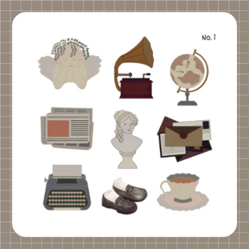 Jual [B398] Dark Academia Stickers / stiker dark academia / old school ...