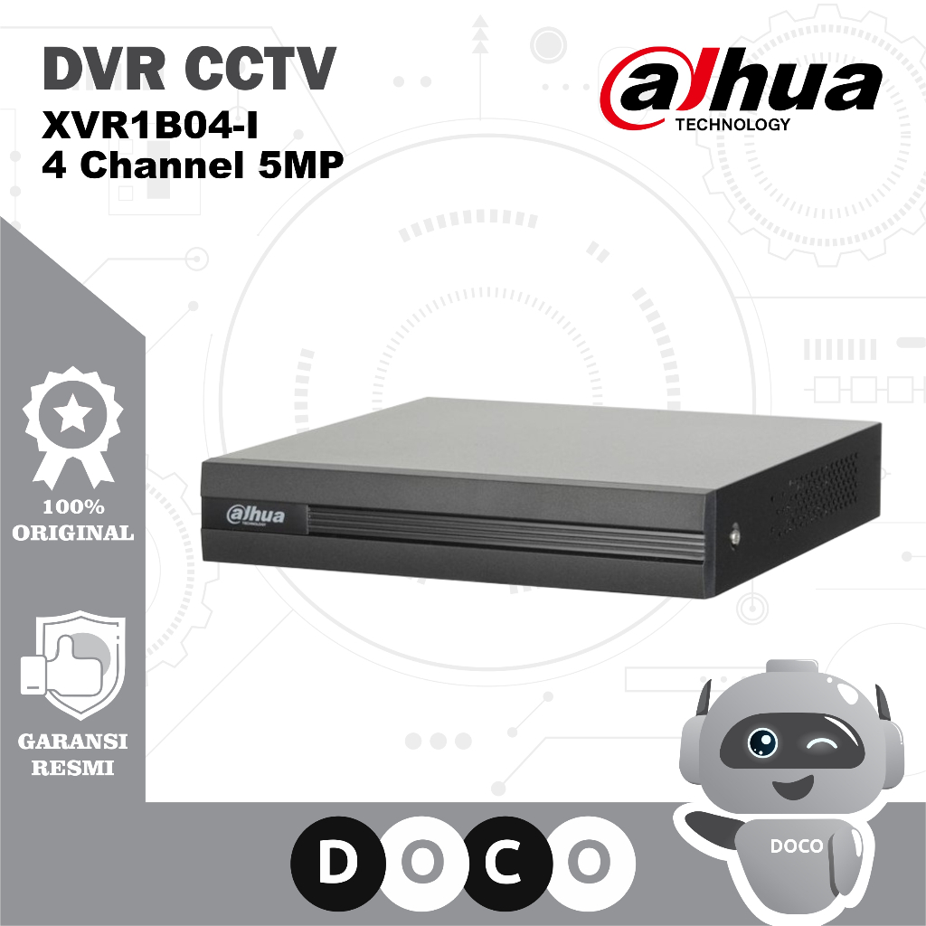 Jual Dahua DVR CCTV XVR1B04H-I 4 Channel 2MP Recorder Digital Video 2MP WizSense | Shopee Indonesia