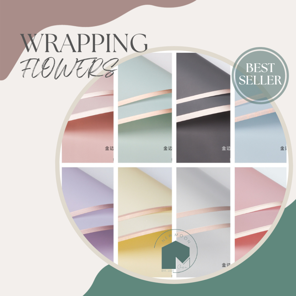 Jual Flower wrap cellophane kertas wrapping paper bouquet buket bunga ...