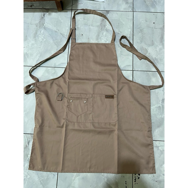 Jual celemek apron barista koki dapur premium | Shopee Indonesia