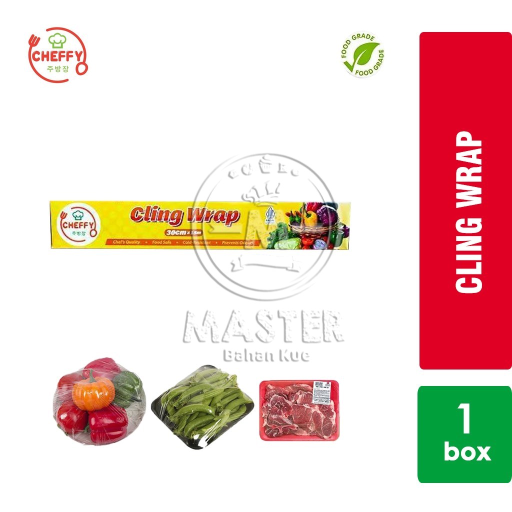 Jual Cling Wrap Cheffy 45/30 cm x 15 m / Plastik Wrapping / Pembungkus ...