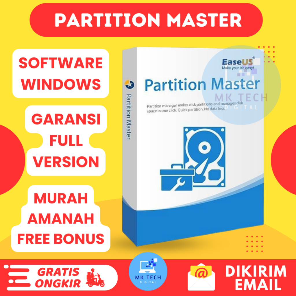 Jual Aplikasi E.A.S.E.U.S PARTISION MASTER - FULL VERSION - Garansi ...