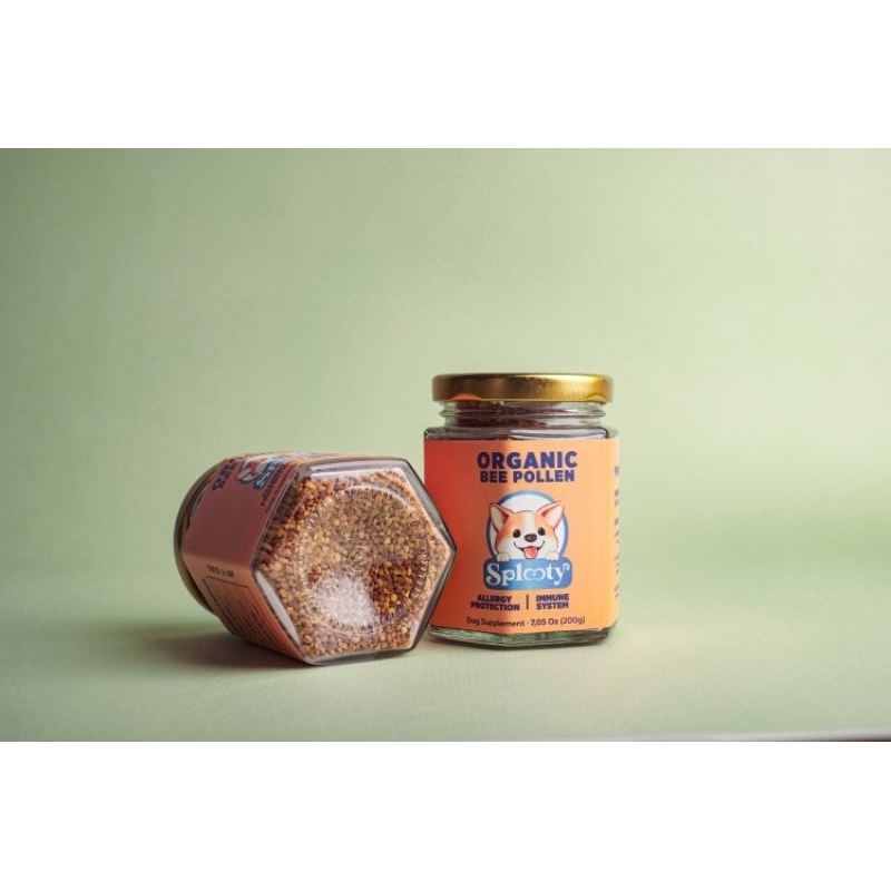 Jual Splooty Dog Organic Bee Pollen - Dog Natural Vitamin & Supplement ...