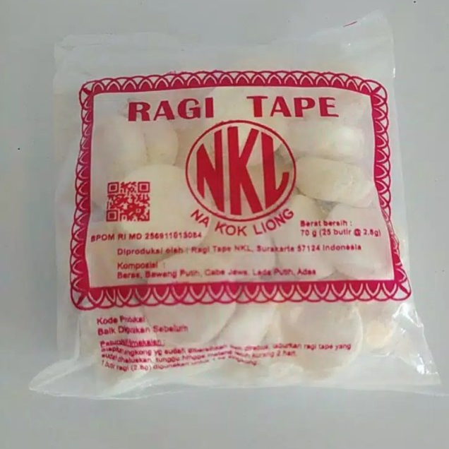 Jual Ragi Tape NKL 70 gram (25 biji) | Shopee Indonesia