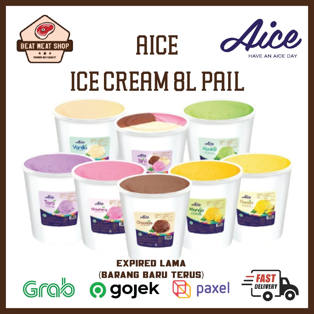 Jual AICE Ice Cream Bucket Es Krim 8L 5L | Shopee Indonesia