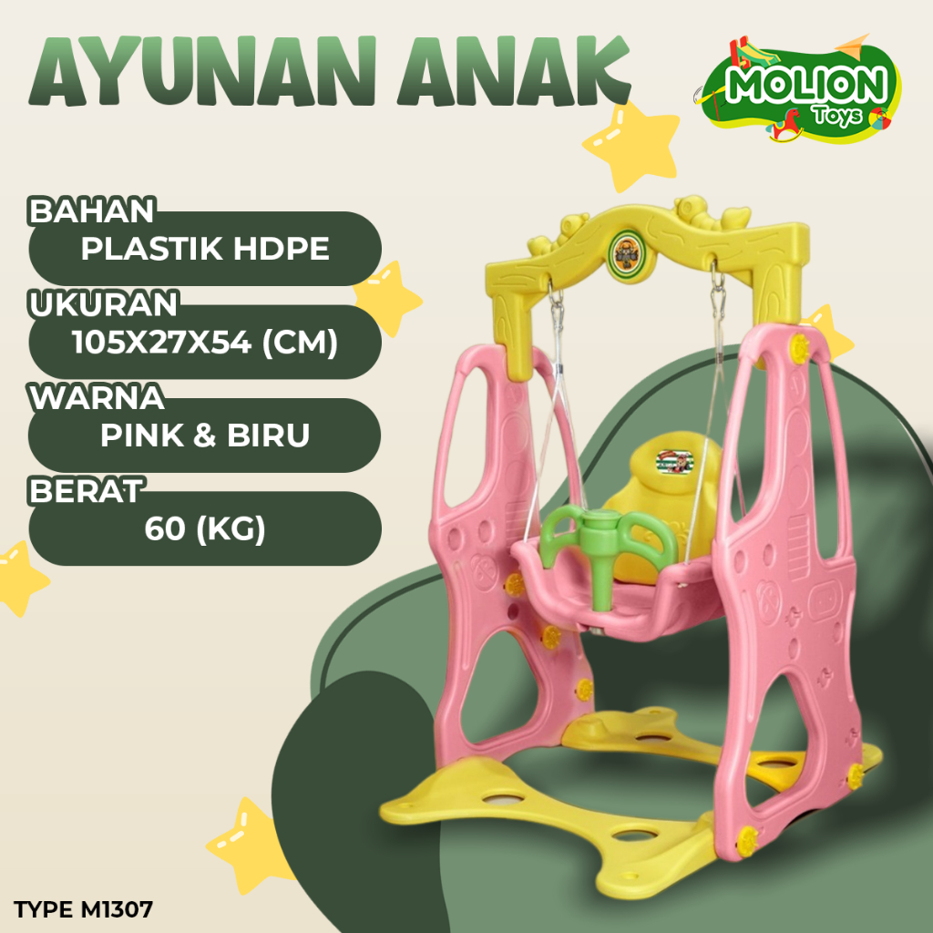 Jual 𝐌𝐎𝐋𝐈𝐎𝐍 𝐒𝐍𝐈 Mainan Ayunan Cocok Untuk Tumbuh Kembang Anak Berbahan ...
