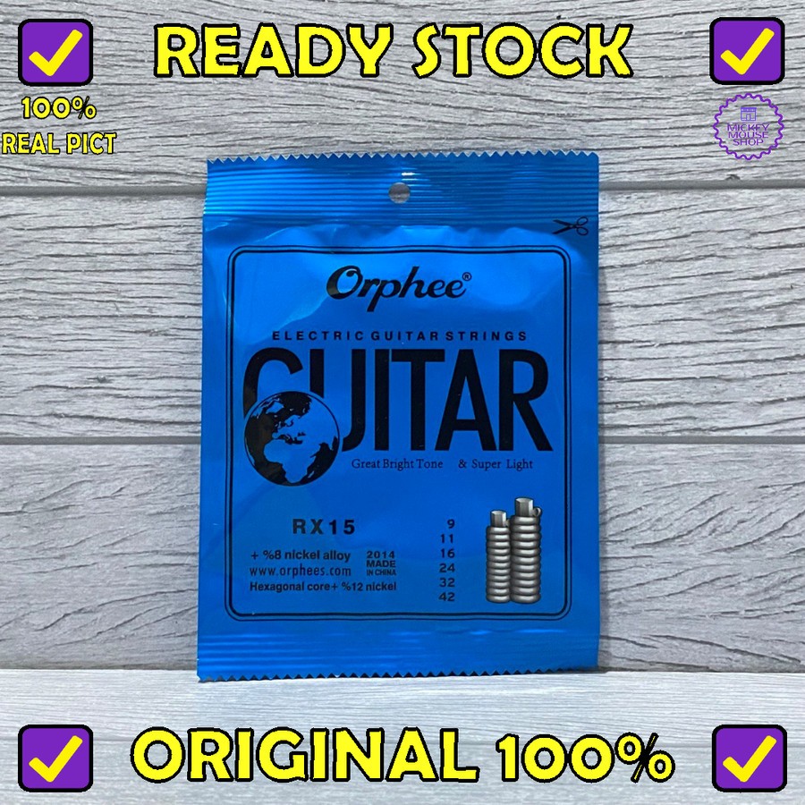Jual Senar Gitar Elektrik Orphee RX15 Nickel Alloy String Super Light ...