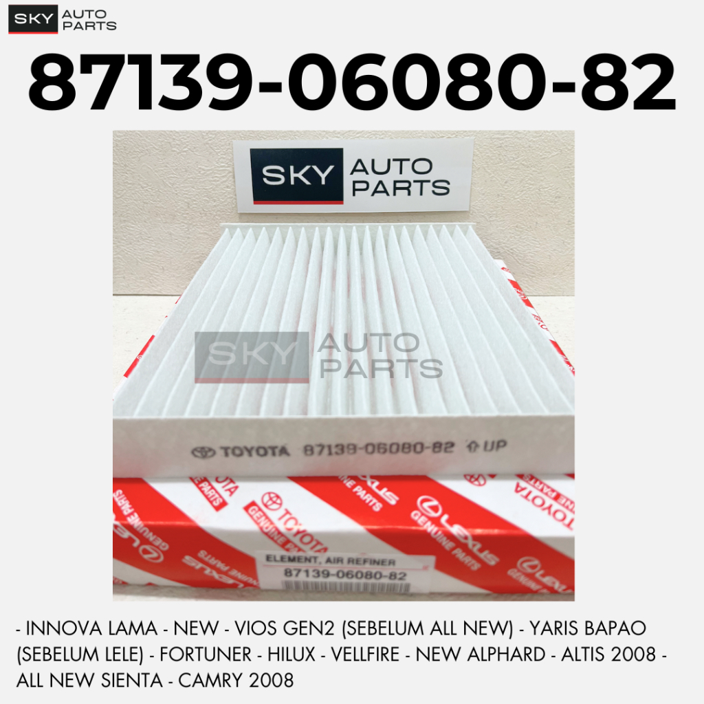 Jual Filter AC Cabin Innova Fortuner Yaris Vios Camry Vellfire Sienta ...