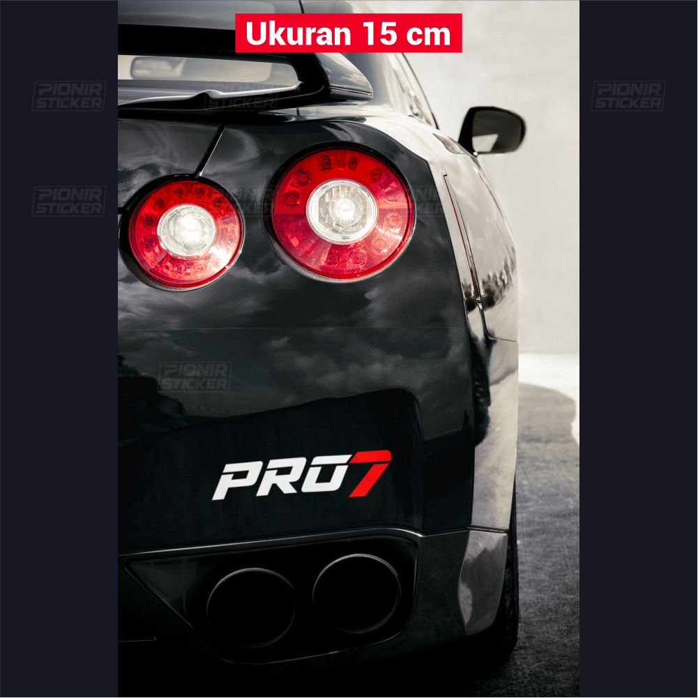 Jual Stiker Pro7 cutting sticker Pro 7 kaca belakang mobil avanza civic ...