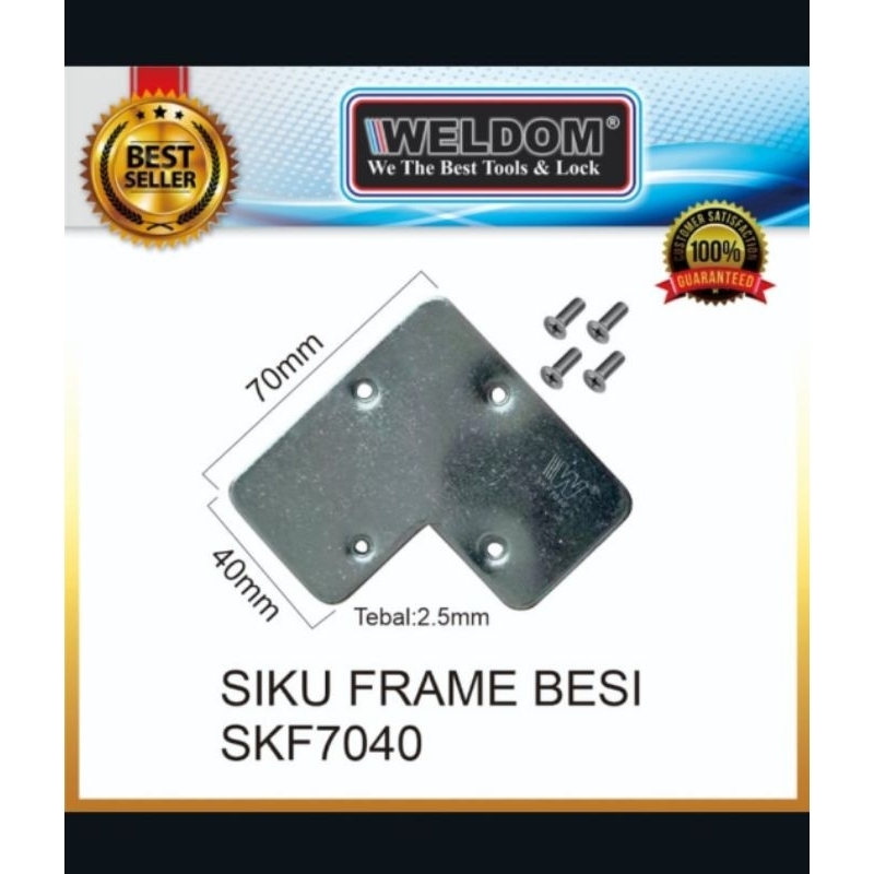 Jual Weldom Siku Frame Besi, Alumunium Skf7040 | Shopee Indonesia