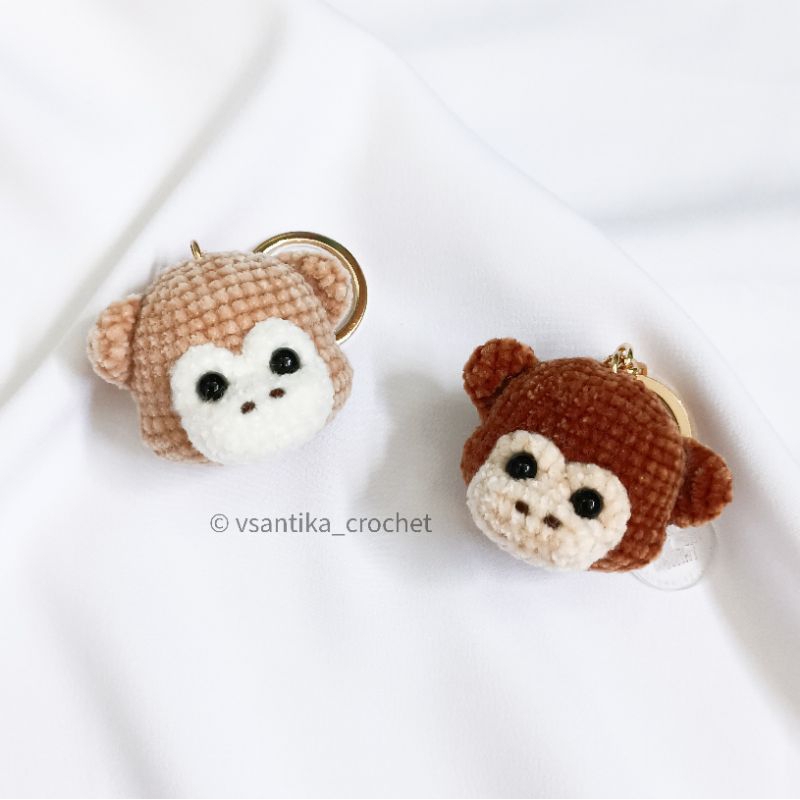Jual Chinese Zodiac Keychain Shio Kecil Monkey Monyet Kera Handmade ...