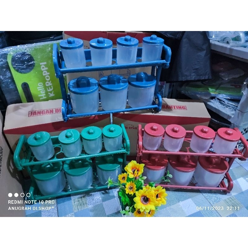 Jual RAK BUMBU/KITCHEN SET REGETA/TEMPAT BUMBU SET | Shopee Indonesia