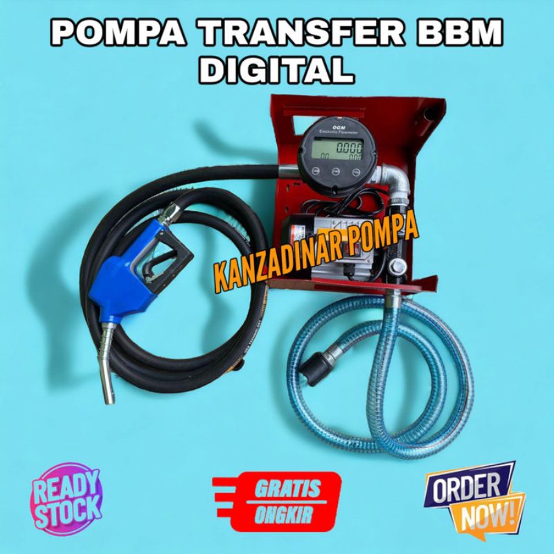 Jual Pompa Transfer BBM Flow Meter Digital Fuel Pump Dispenser Solar ...