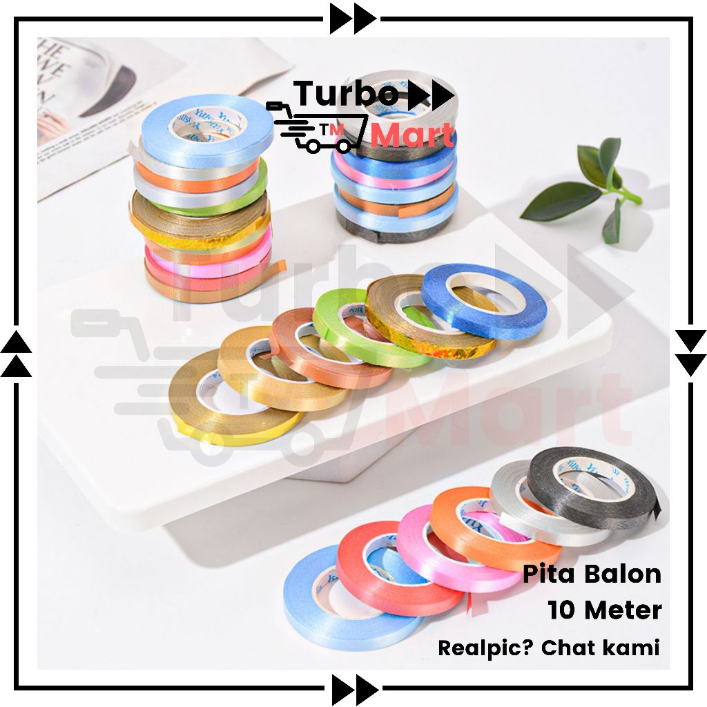 Jual Pita Balon / Pita Serut / Pita Ribbon / Pita Dekorasi / Pita Balon ...