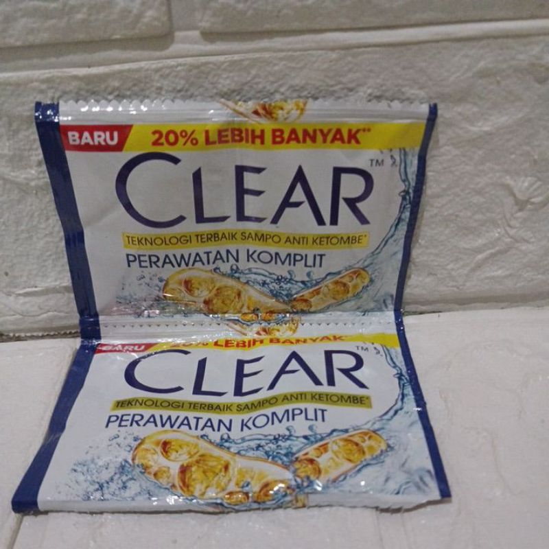 Jual CLEAR SAMPO SACHET (9+2ML)X2 SACHET | Shopee Indonesia