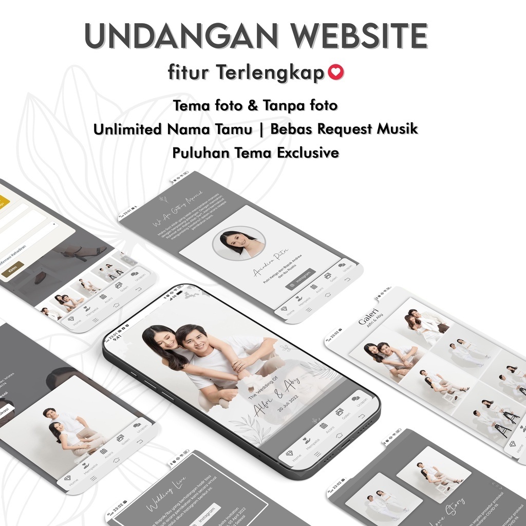 Jual Undangan Digital Website Pernikahan | Tema Premium | Undangan Web ...