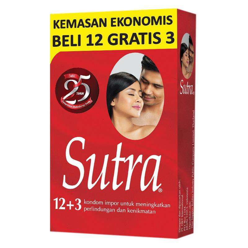 Jual Sutra Kondom Merah Classic isi 12s GRATIS Sutra Lubricant Sachet ...