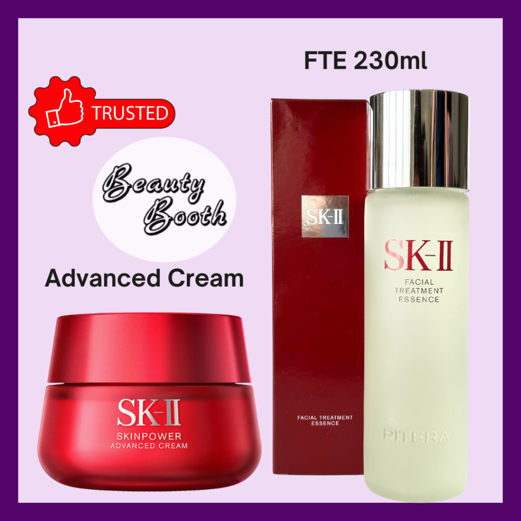Jual SK-II SKII SK-2 FTE 230ML + Skinpower Advanced Cream 50gr Pitera Facial treatment Essence ...