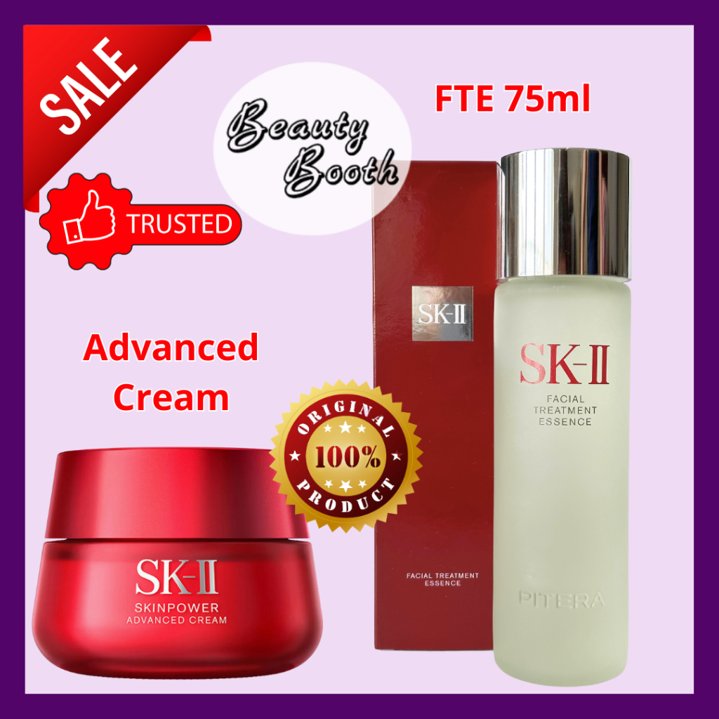 Jual SK-II SK2 SKII FTE 75ml + Skinpower Advanced Cream 50gr | Facial ...