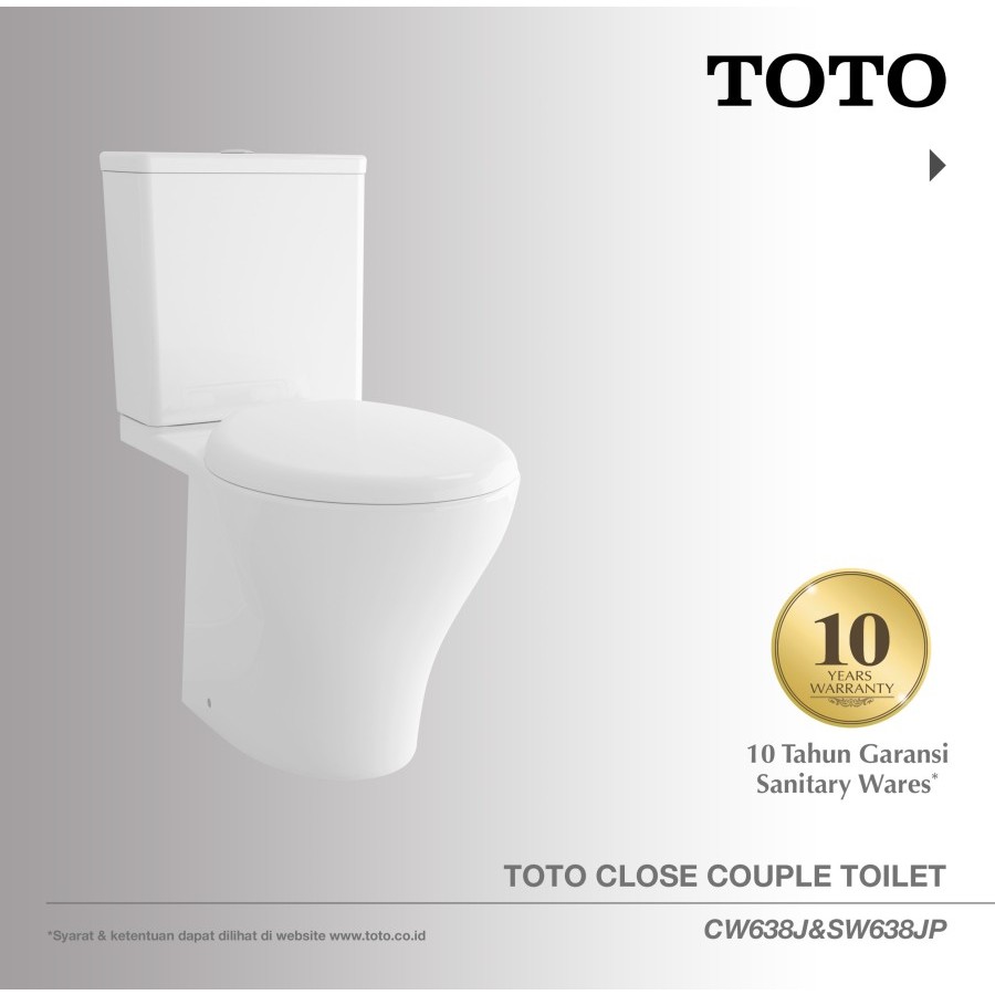 Jual TOTO Closet CW638J/SW638JP | Closet Duduk - Kloset - Kloset Duduk ...