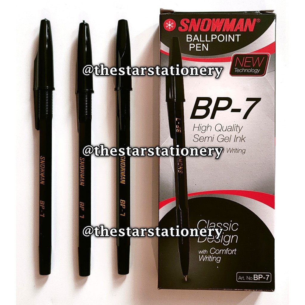 Jual (1 Biji) GROSIR Pulpen Snowman BP-7 / Ballpoint Snowman BP7 / Bolpen Snowman BP7 (1 Biji ...