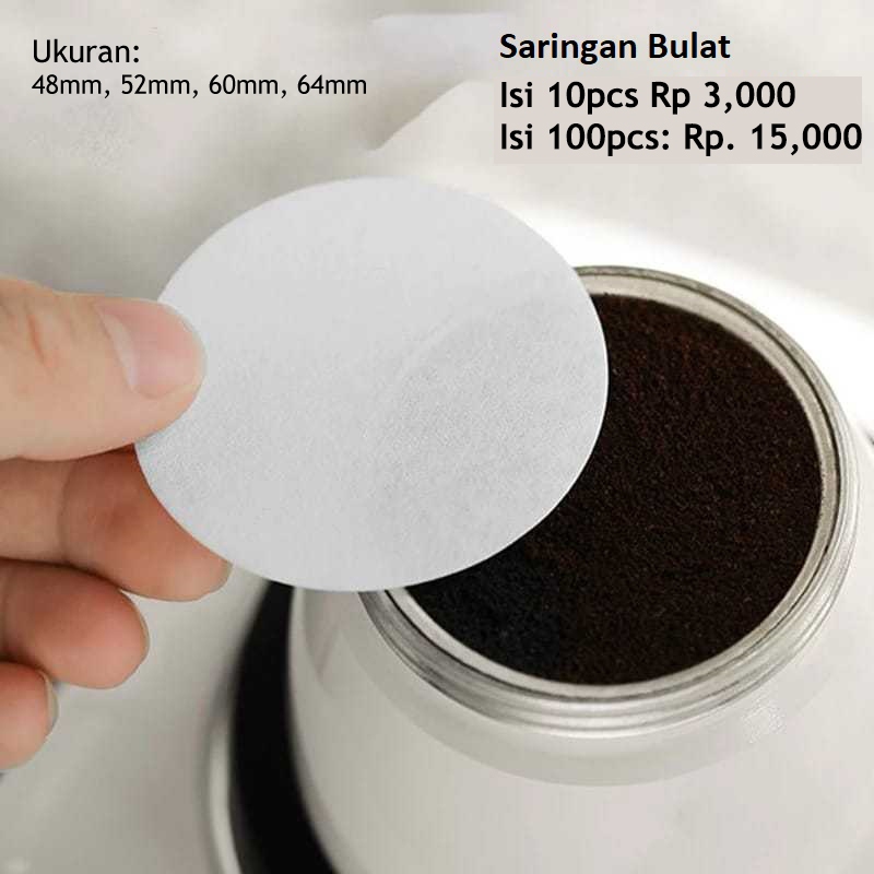 Jual Kertas Saringan Kopi Bulat Lingkaran - Coffee Filter Paper ...