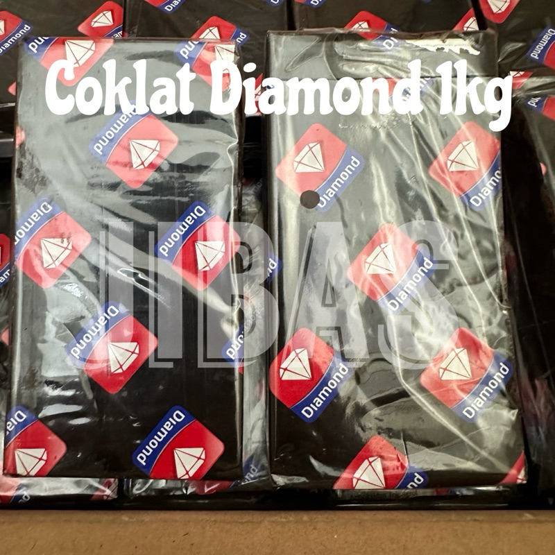 Jual Coklat Blok Batangan Diamond 1kg / Dark Chocolate Compound REPACK ...