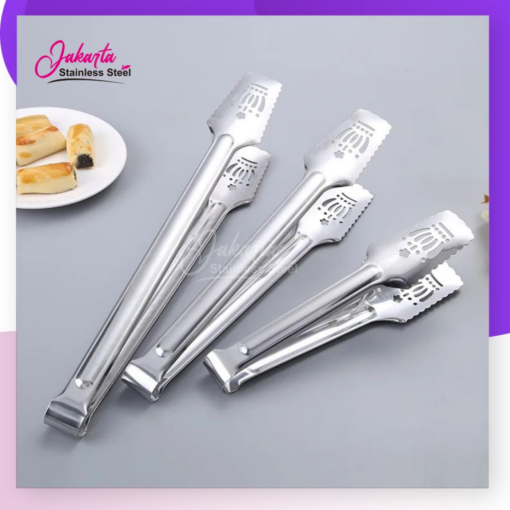 Jual JSS - Capitan Jepitan Gorengan Makanan Kue Roti Stainless Steel ...