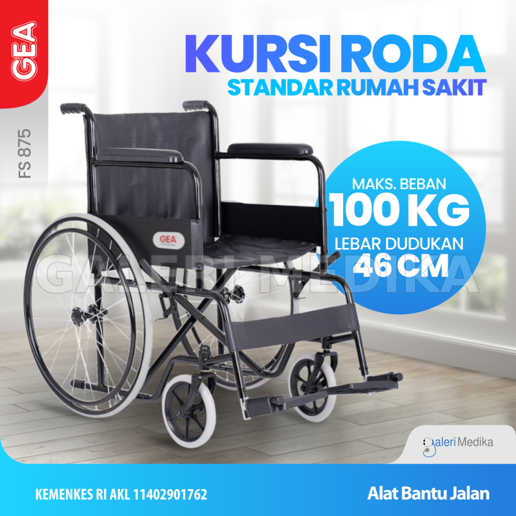 Jual Kursi Roda GEA FS871 / FS-871 / FS 871 Wheelchair- Kursi Roda ...