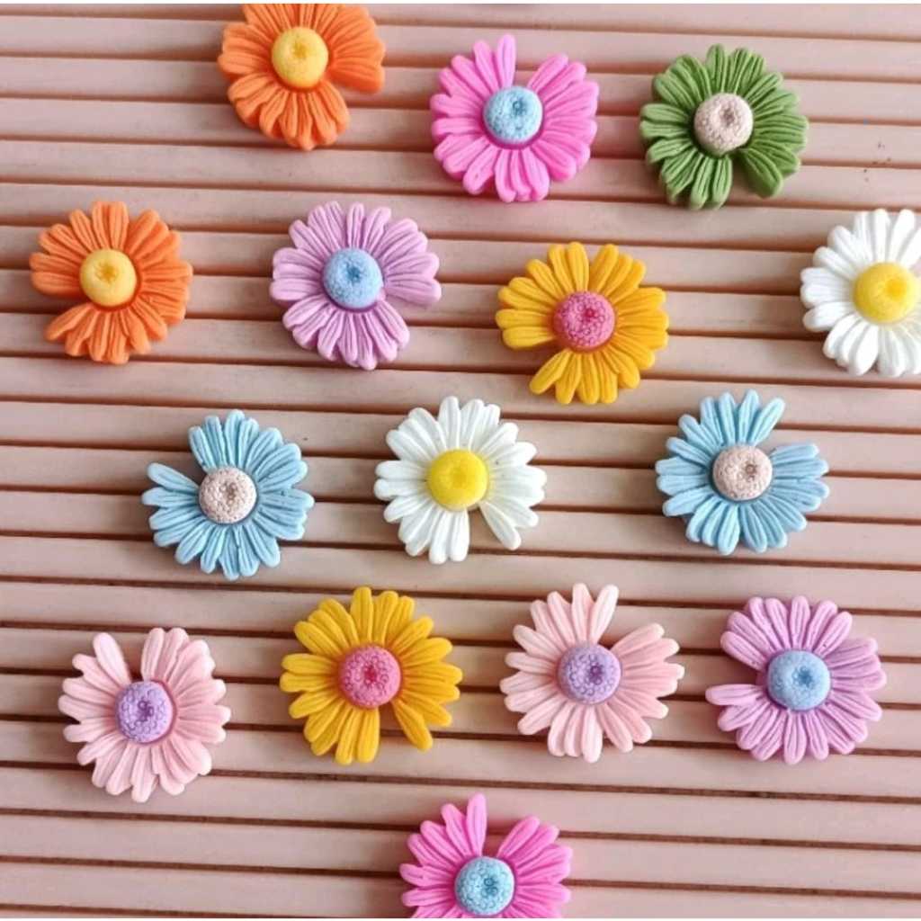 Jual Topper Cake Clay Resin Bunga Set Toper Flower Dahlia Melati ...