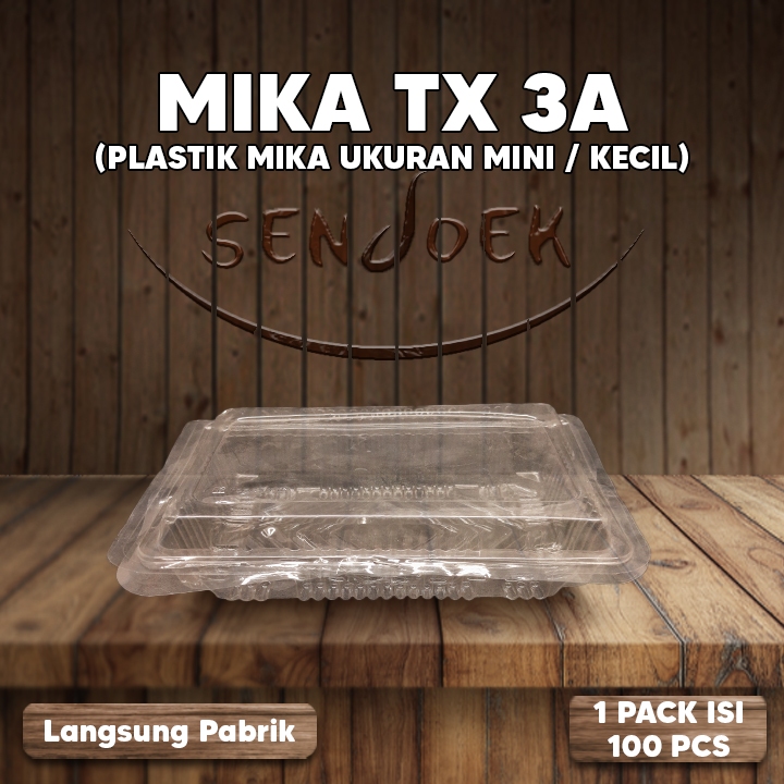 Jual Mika kue 3A isi 100pcs / Mika kue ukuran 3A isi 100pcs / Mika box ...