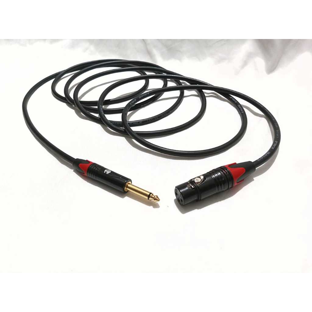 Jual Kabel Mic / Kabel Audio Canon Xlr Female TO Jack Akai Mono 1 Meter ...
