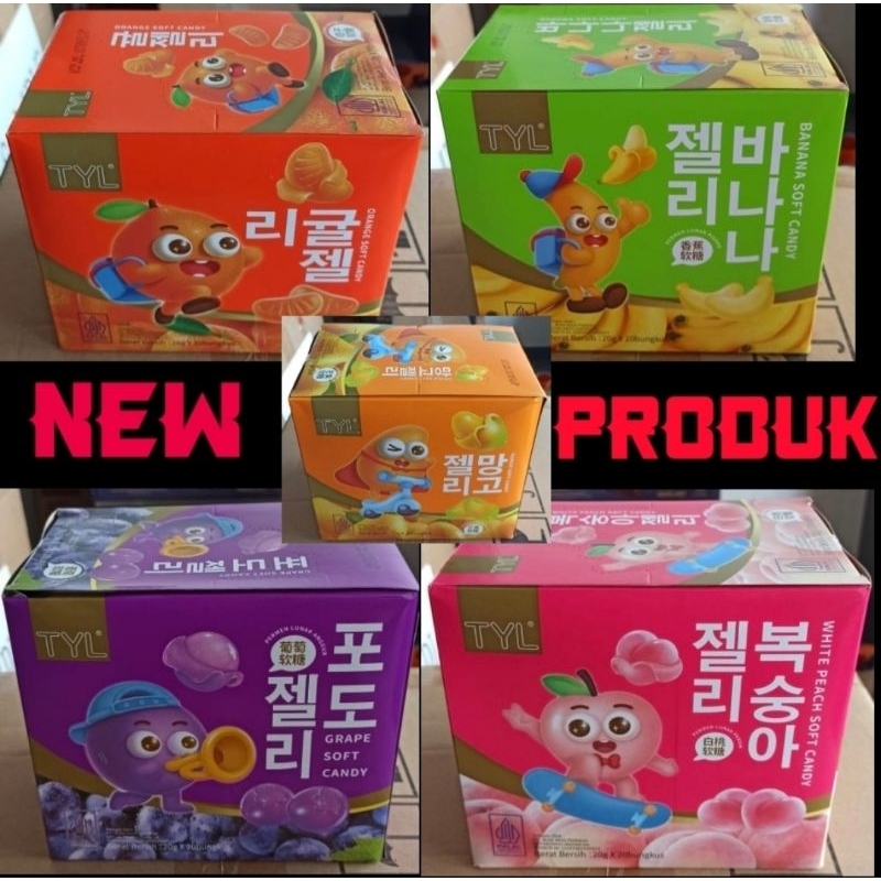 Jual TYL GUMMY CANDY Aneka rasa Buah 20g x 20bngks 1Box | Shopee Indonesia