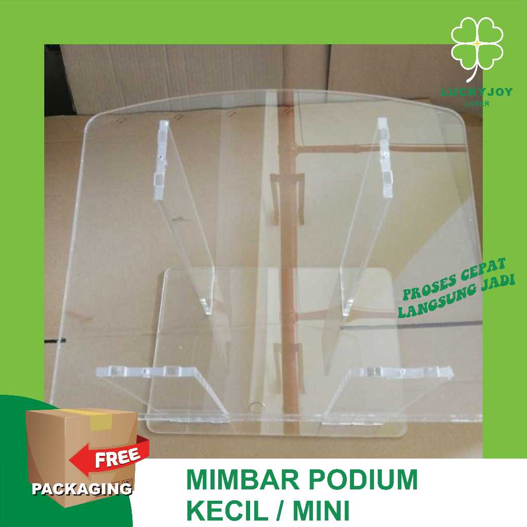 Jual MEJA MIMBAR PODIUM MINI CUSTOM ACRYLIC CLEAR TEBAL PREMIUM | MEJA ...