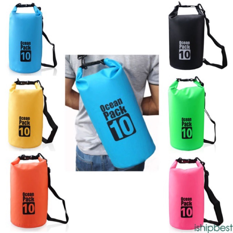 Jual Dry Bag 10 Liter Ocean Pack Tas Mancing Outdoor Waterproof Anti Air | Shopee Indonesia