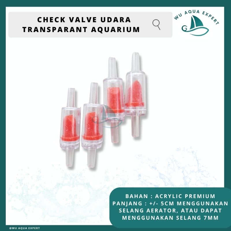 Jual CHECK VALVE UDARA TRANSPARANT aquarium | Shopee Indonesia
