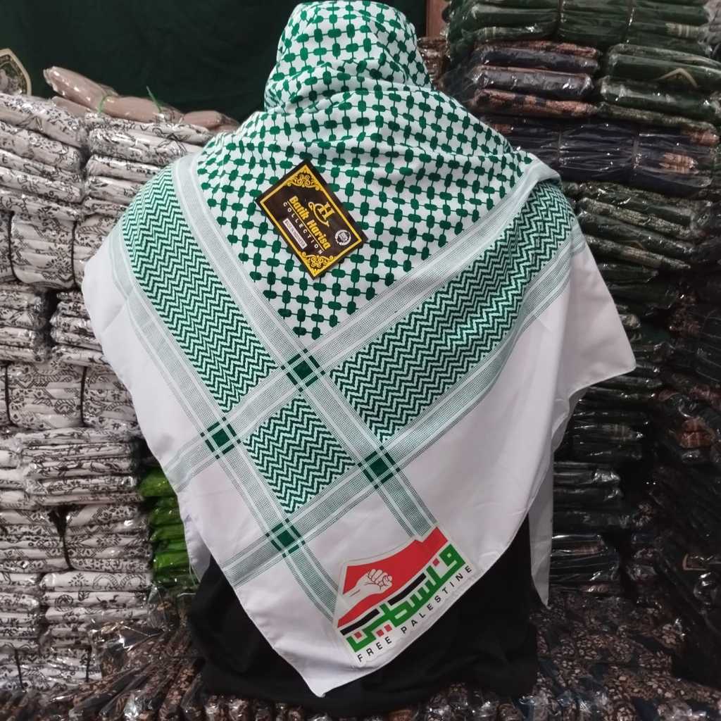 Jual Sorban Arab Persegi empat Sorban Palestina sorban Putih Polos ...