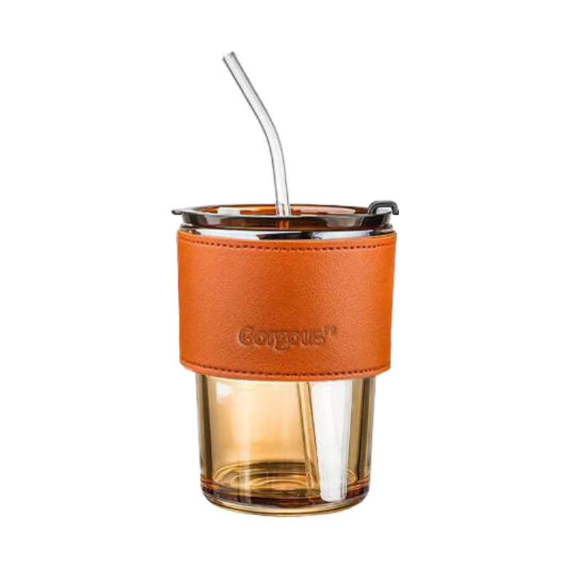 Jual BM - GELAS TUMBLER KACA AESTHETIC KOREA / GELAS MINUM KACA DENGAN ...