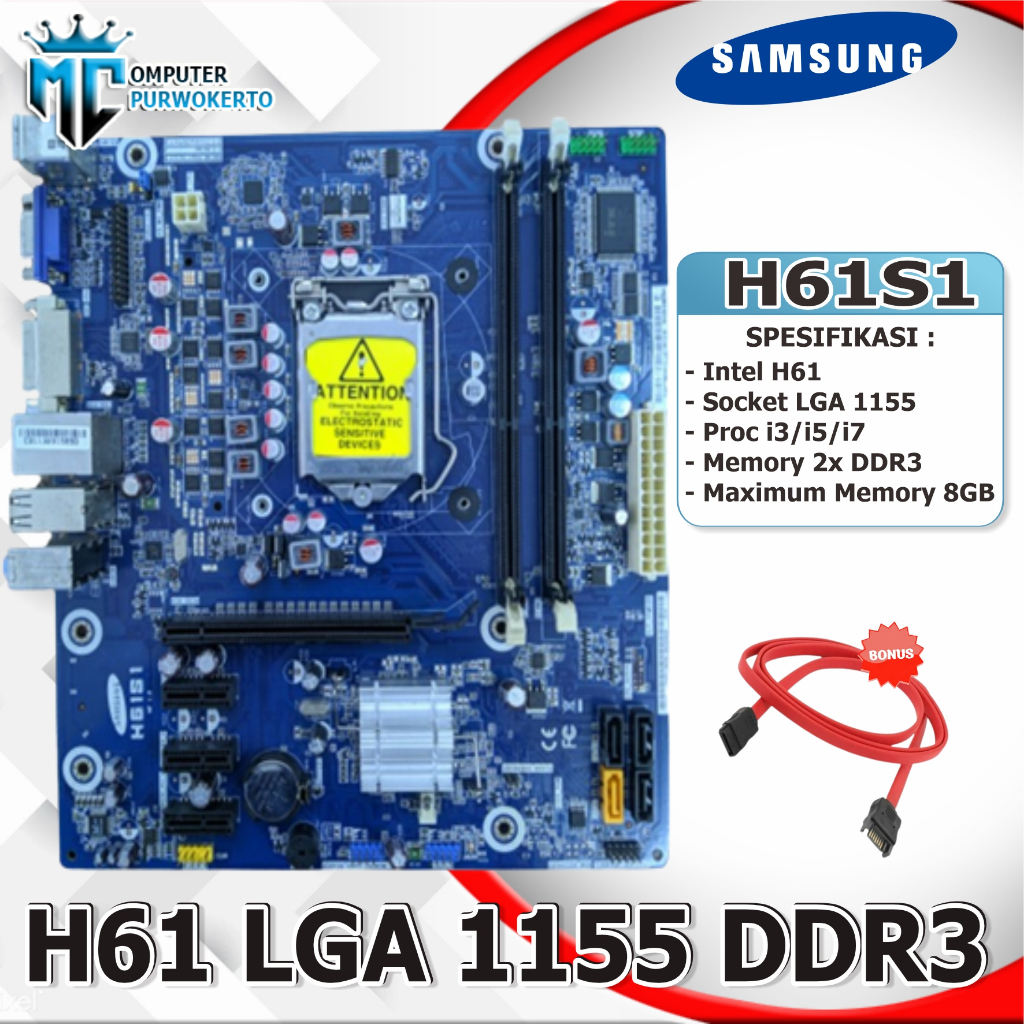 Jual Mainboard H61 - OEM Samsung LGA 1155 DDR3 | Shopee Indonesia