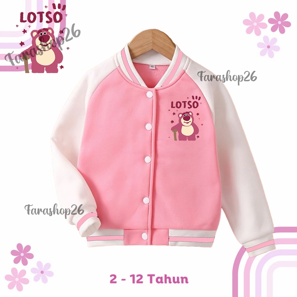 Jual Varsity Jacket Baseball Anak LOTSO STRAWBERRY Laki Laki Perempuan ...