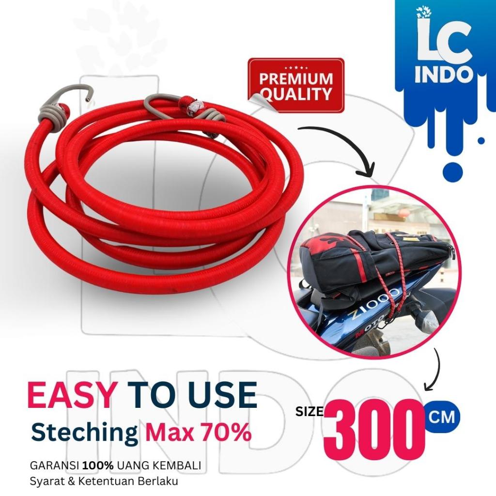 Jual Tali Pengikat bagasi 3 meter Tali pengikat barang Motor Mobil ...