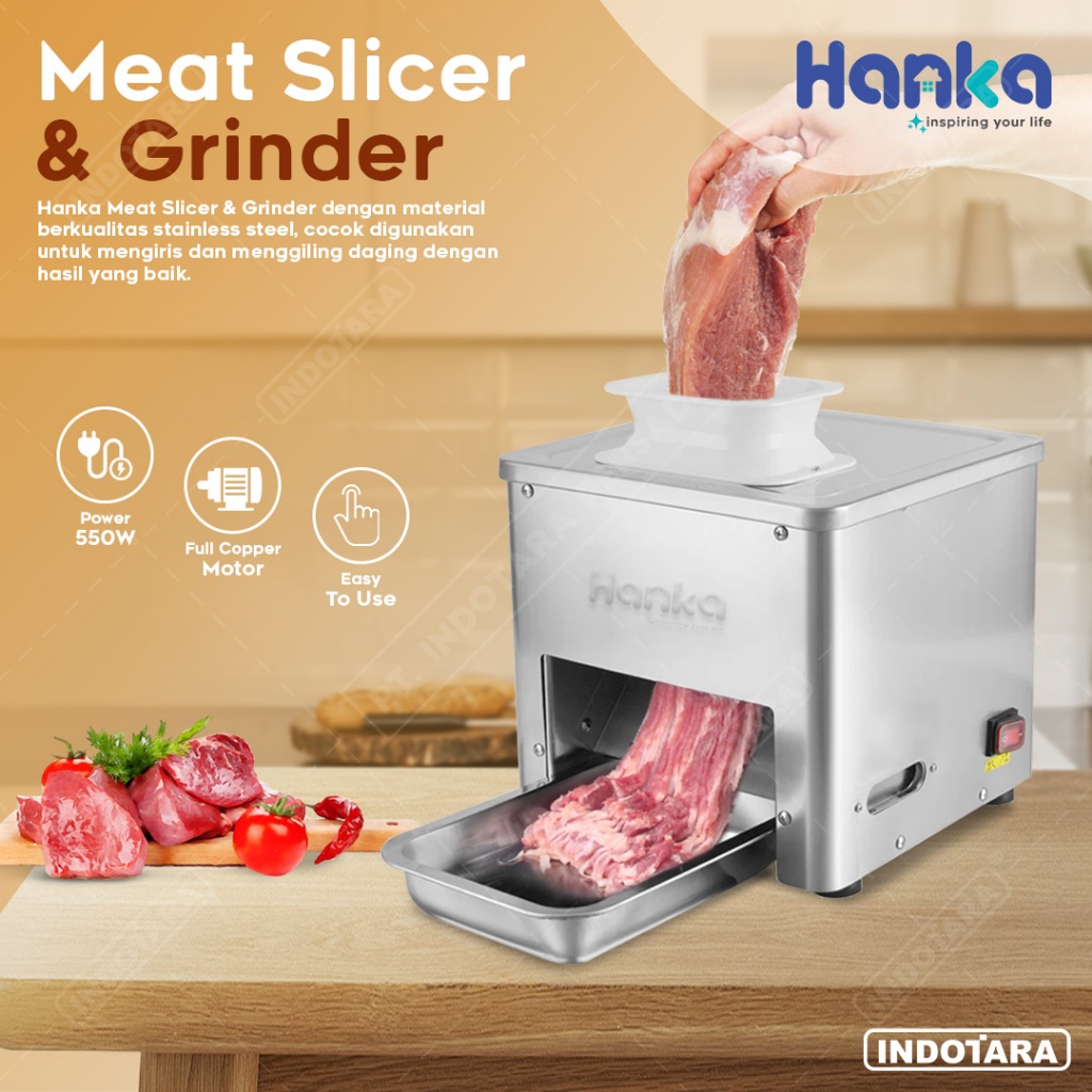 Jual Meat Slicer & Grinder Pengiris Dan Penggiling Daging Manual Hanka ...