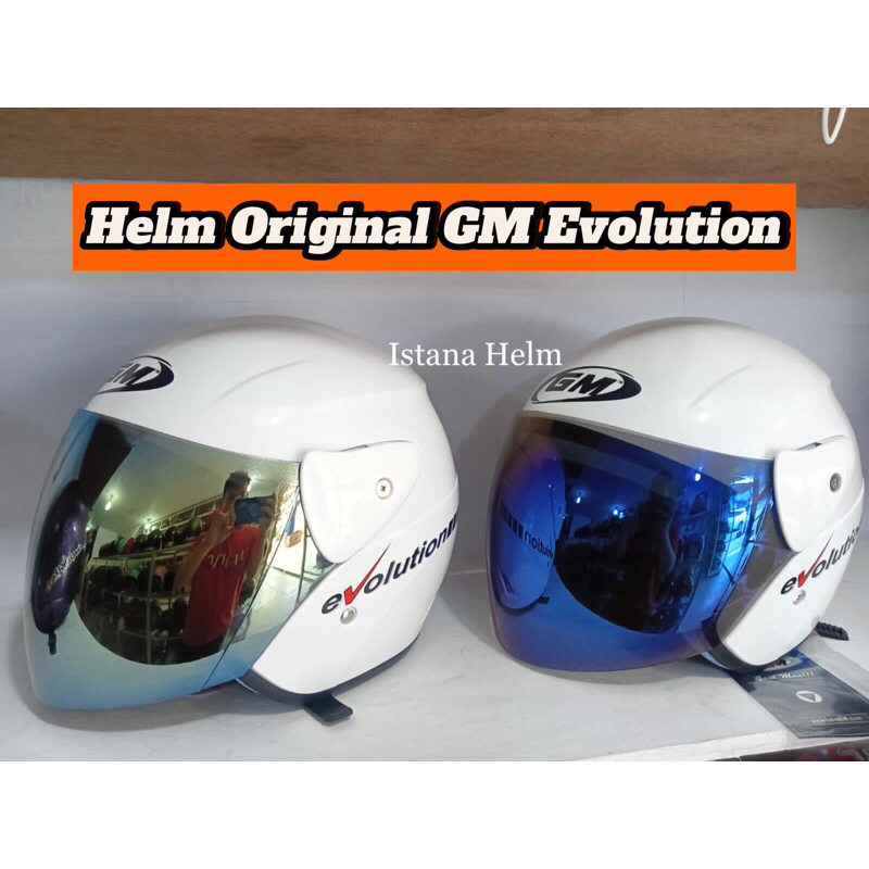 Jual HELM GM EVOLUTION WARNA PUTIH | Shopee Indonesia