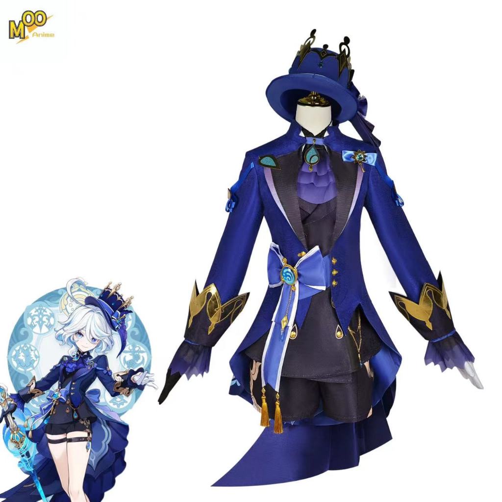Jual Genshin Impact Hydro Archon Focalors cosplay costume Furina ...