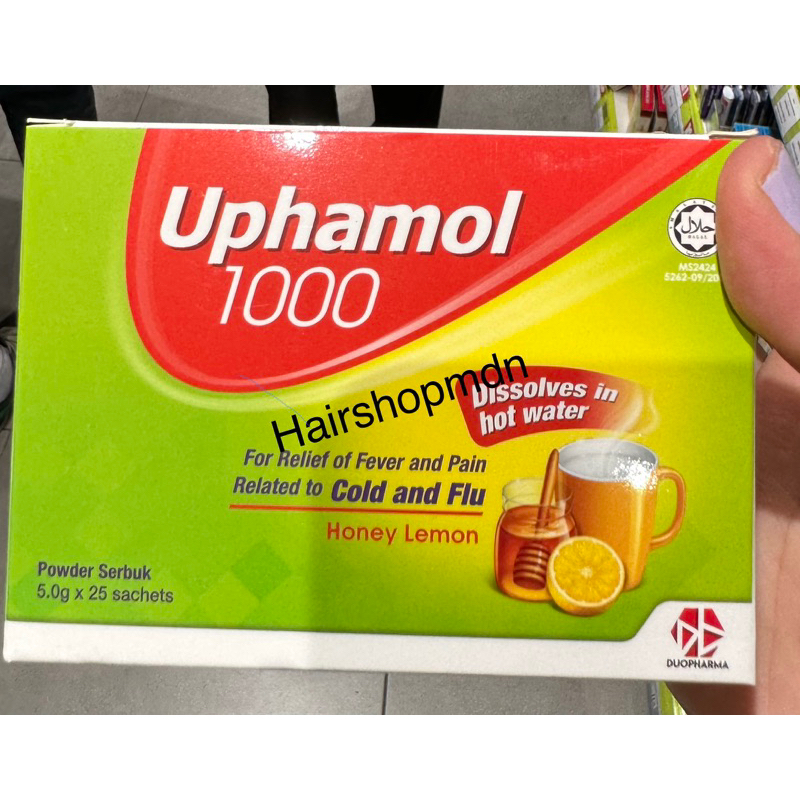 Jual ECERAN UPHAMOL COLD N FLU DRINK SACHETS WITH HONEY/ HERBAL UNTUK ...