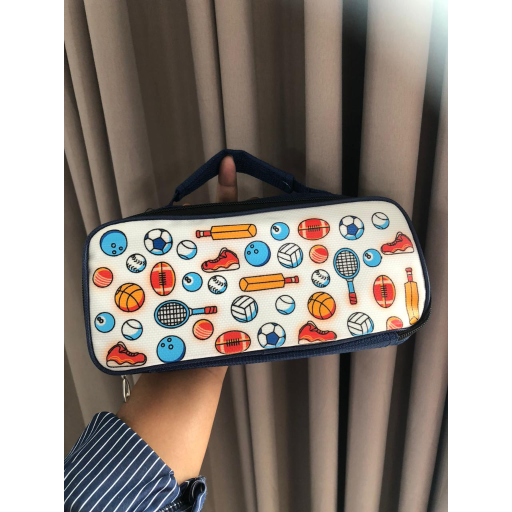Jual Kotak Pencil Karakter / Karakter Pencil Case / 4 Karakter - Biru ...