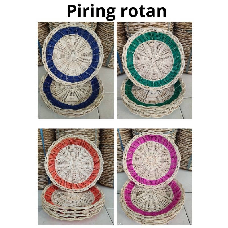 Jual Piring rotan serbaguna 24 cm | Shopee Indonesia