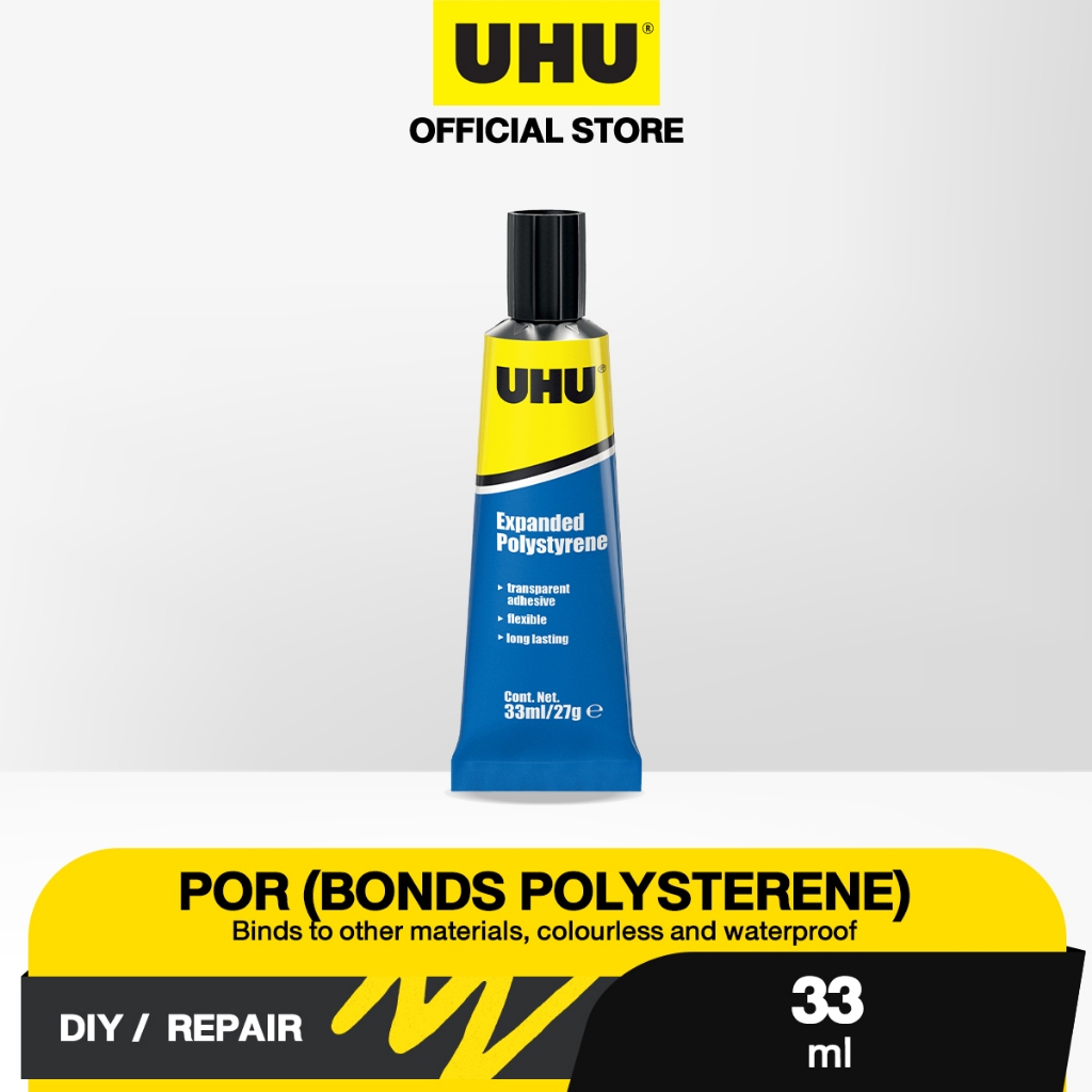 Jual Lem Khusus Styrofoam UHU Expanded Polystyrene 33 ml | Shopee Indonesia