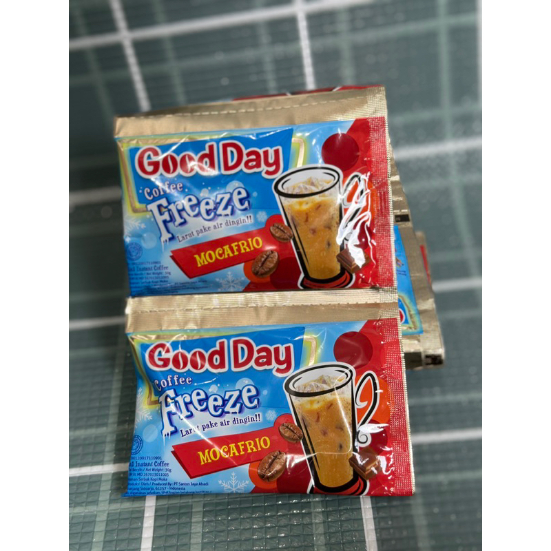 Jual Good day Freeze Coffee kemasan sachet 30gr (isi 12 x 10bks ...